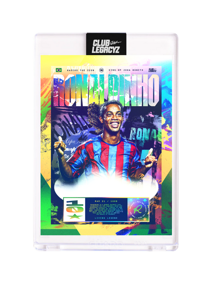 Ronaldinho Signed Card